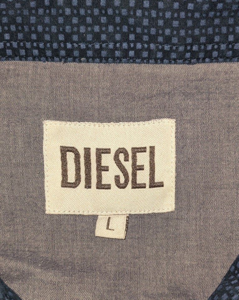 Diesel Blue LS Shirt Mens Size Large VGC Cotton Smart Casual Work ...