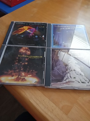 Lot Of 4 CDs...Mannheim Steamroller Christmas By Chip Davis. American ...