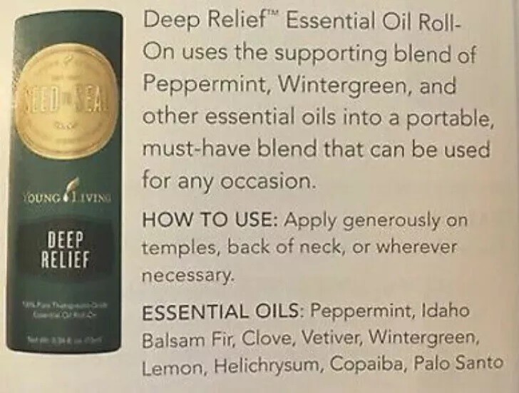 2 NEW & SEALED Young Living DEEP RELIEF 10ml Essential Oil Roll-On FREE ...