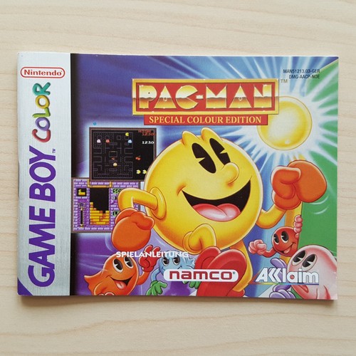 Pac-Man Colour Edition Anleitung Spielanleitung Nintendo Gameboy Color ...