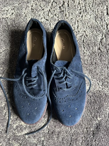 Clarks Blue Suede Women’s UK Size 4 Shoes | eBay UK