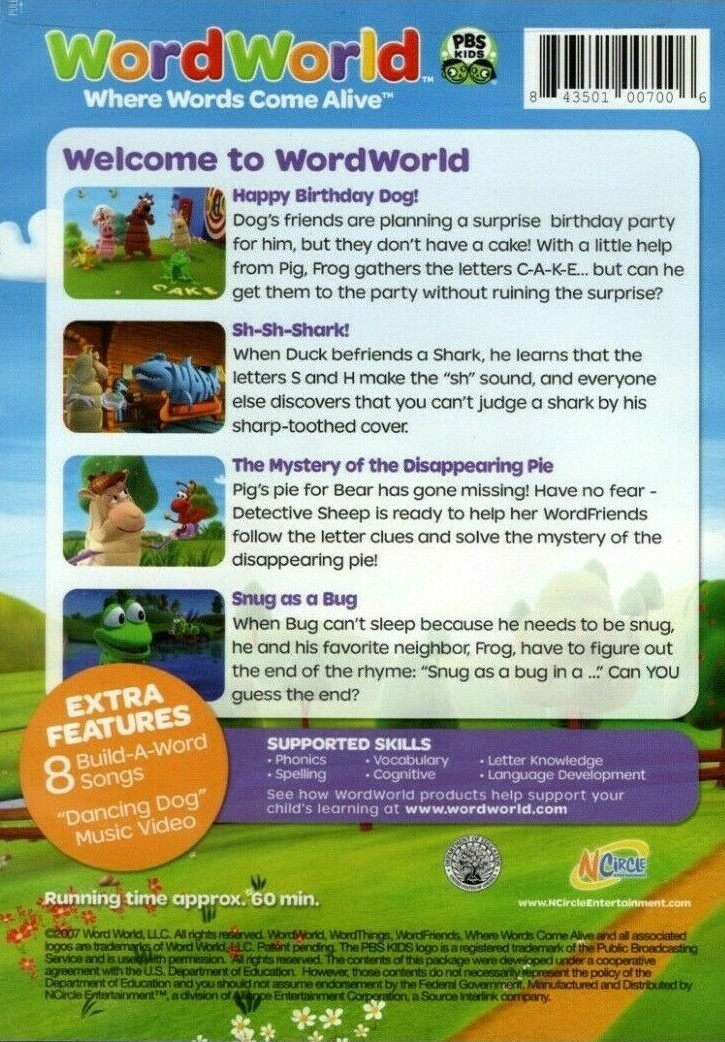 WORDWORLD (dvd) ****************disc only ...