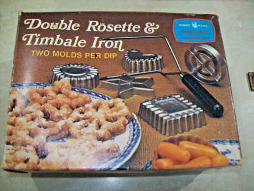 Nordic Ware Double Rosette And Timbale Iron 6 Mold Set Vtg Kitchen | eBay