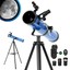 700mm Reflector Astronomical Telescope 210X with Phone Adapter for Moon ...