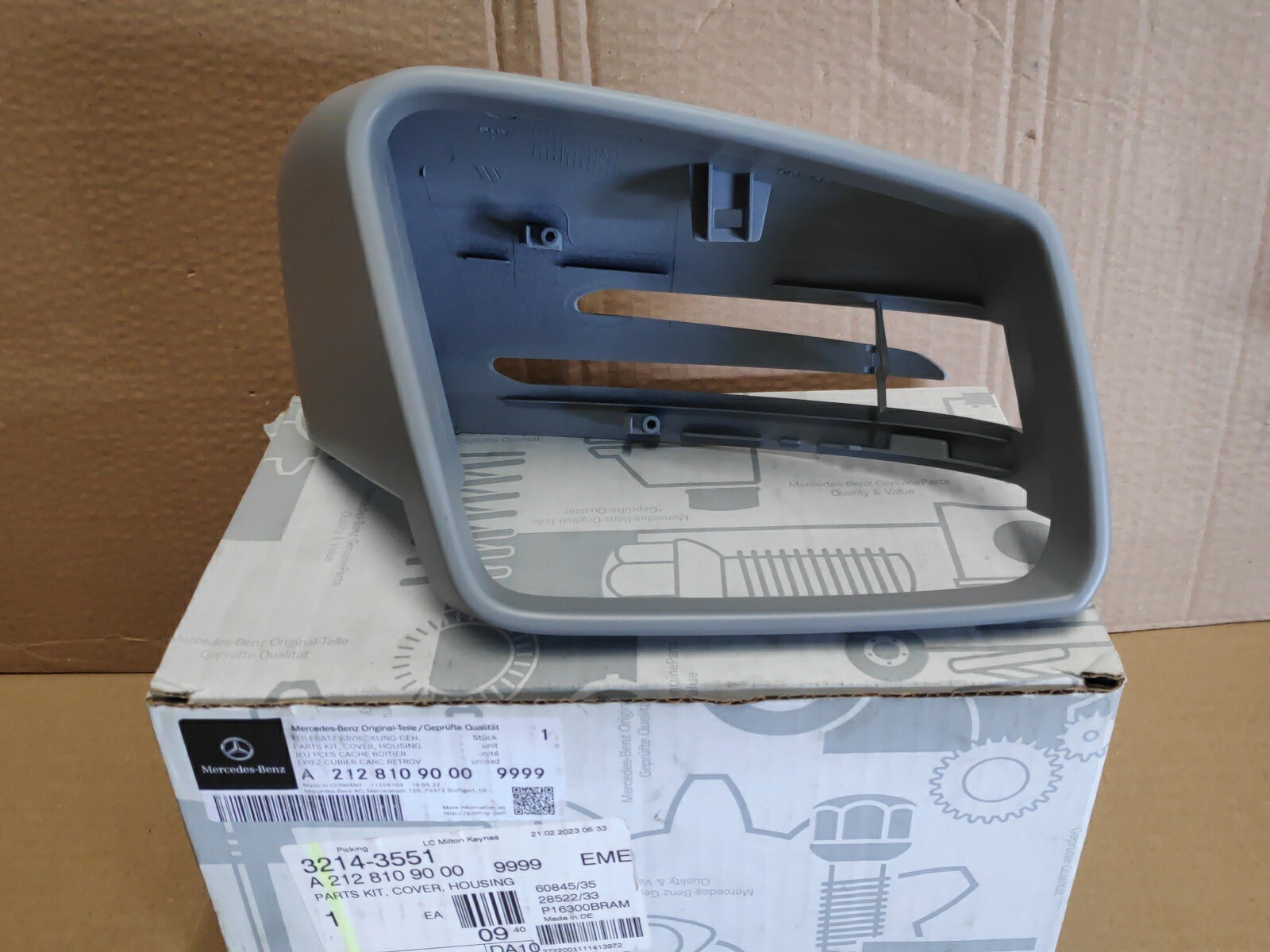 DRIVER RIGHT A,B,C,E Class Wing Mirror Cover GENUINE MERCEDES PART ...