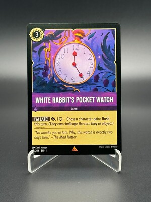 White Rabbit's Pocket Watch 68/204 - The First Chapter - Lorcana TCG | eBay