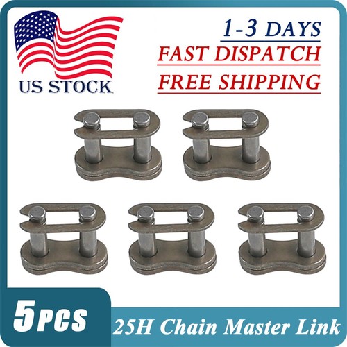 5PCS 25H Chain Master Link For Mini Moto ATV Quad Pocket Bike Go Kart ...