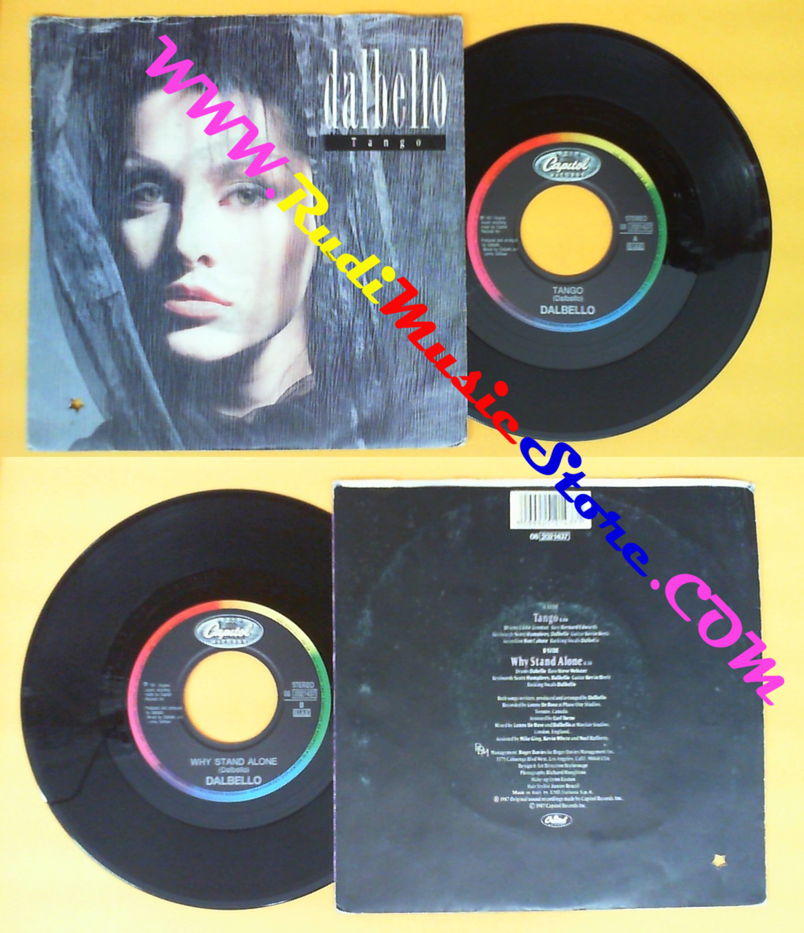 *LP 45 7'' DALBELLO Tango Why stand alone 1987 italy CAPITOL 2021437 ...
