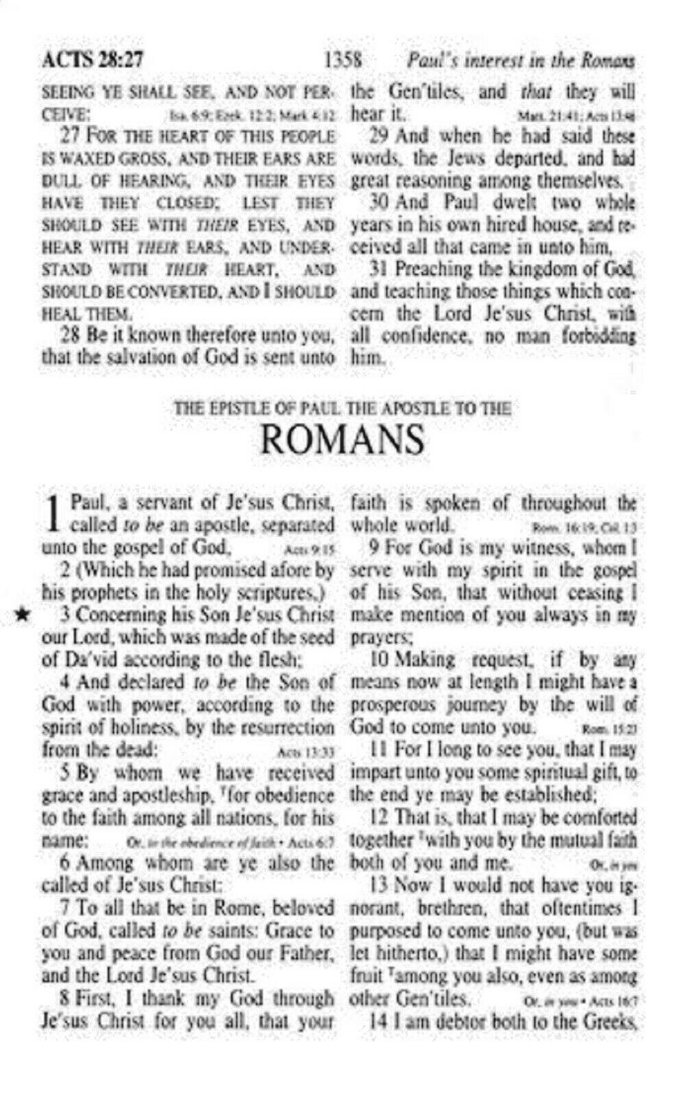 KJV Bible Military Green Lthr-Look Large Print Compact BRAND NEW in ...