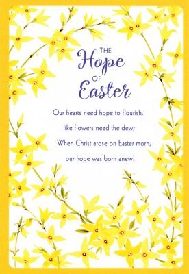 Religious EASTER Card Yellow Flowers, The Hope of Easter by DAYSPRING ...