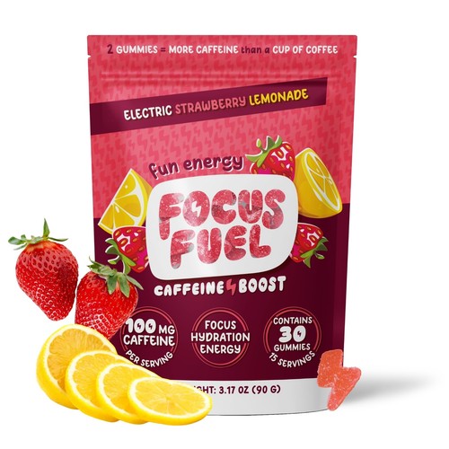 FocusFuel Energy Chews – Strawberry Lemonade Flavor 15 Servings – 100mg Caffe... 860011728573| eBay