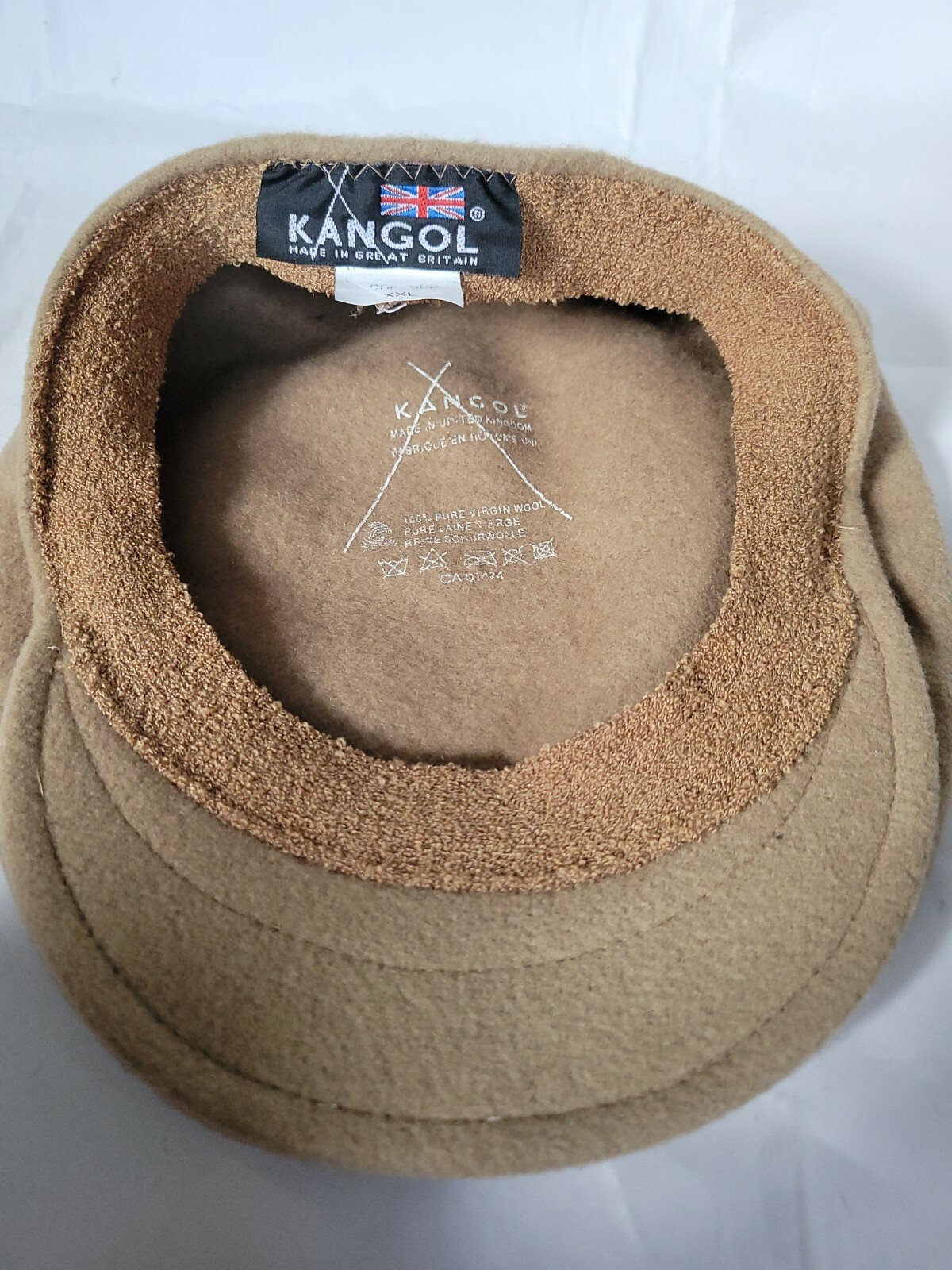 Vintage Kangol Golf Hat Cap Brown Men's Size XXL - Gem