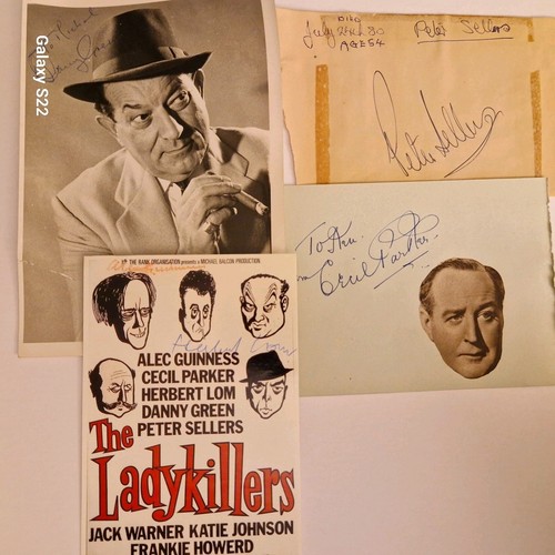 THE LADYKILLERS 1955 MOVIE CAST AUTOGRAPHS. ALEC GUINNESS. PETER ...