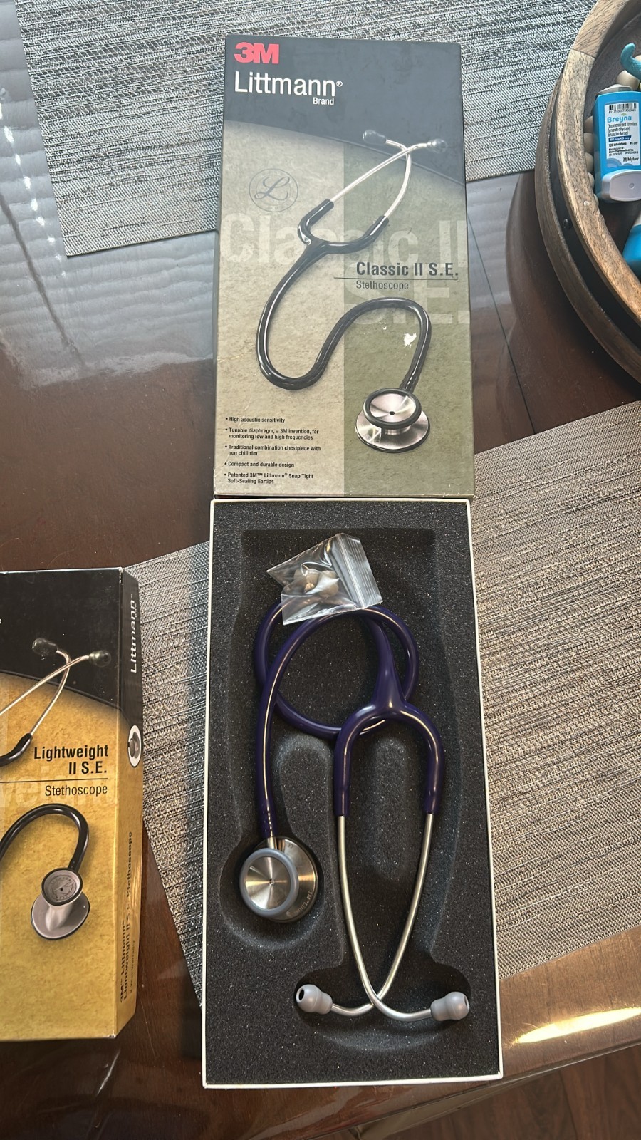 3M Littman Stethoscope Classic II SE Medical Cardiology, Black, 28in No ...