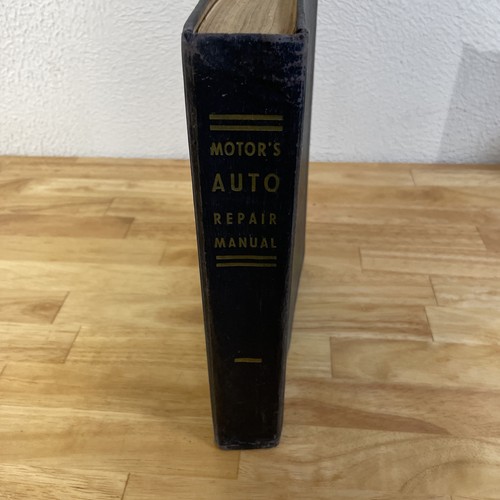 Motor's Auto Repair Manual Book 14th Edition Book | eBay