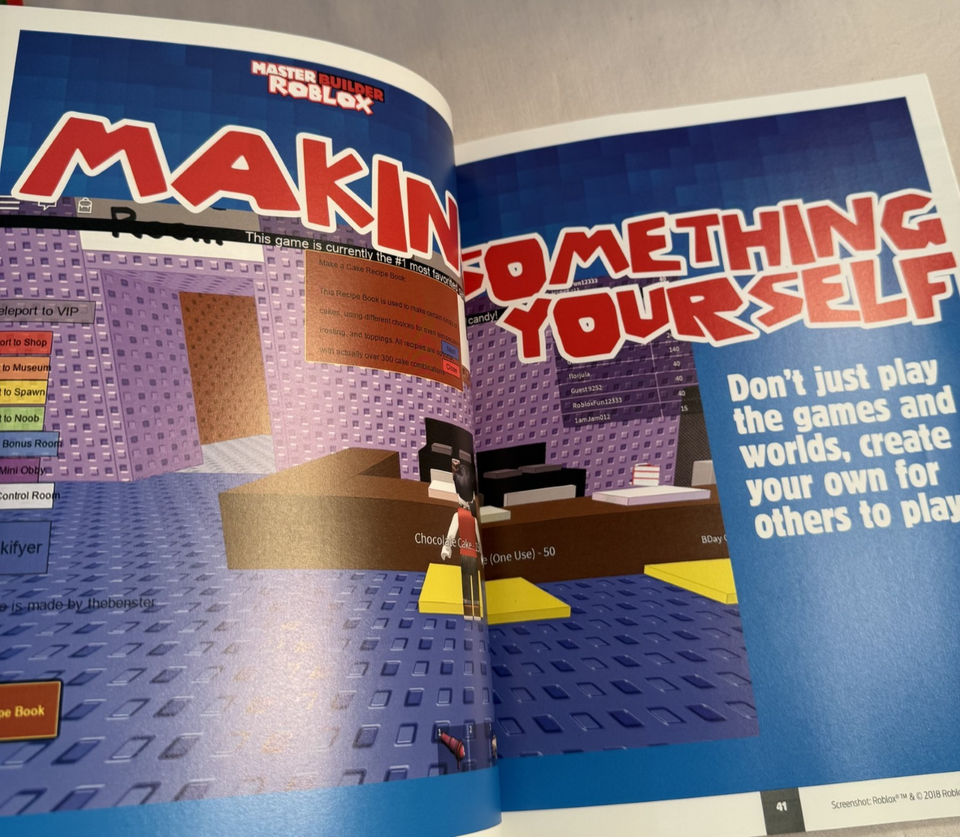 Roblox 2 Book Lot - Roblox Master Gamer's Guide & Roblox The Essential Guide | eBay