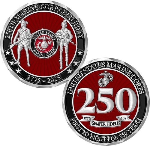 USMC 250th Marine Corps Birthday Challenge Coin – United States | eBay