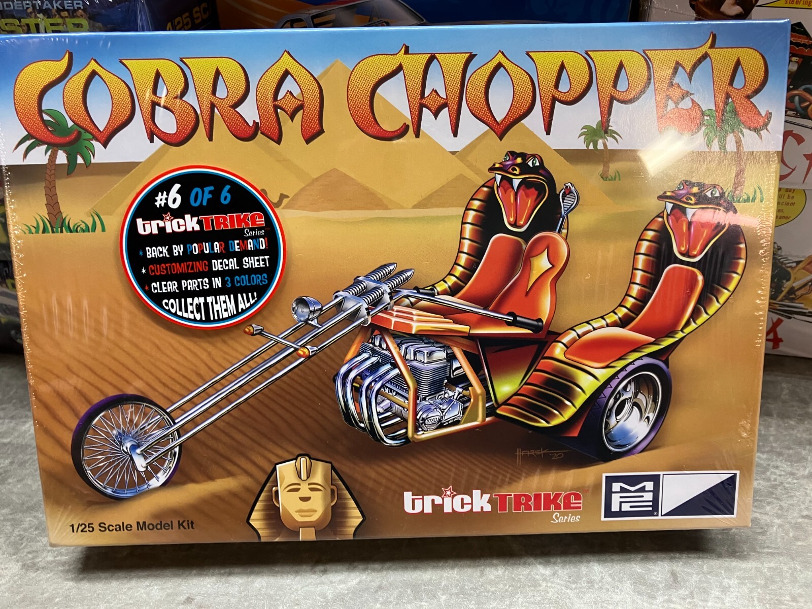 MPC 1/25 scale Cobra Chopper model car kit - Trick trike | eBay