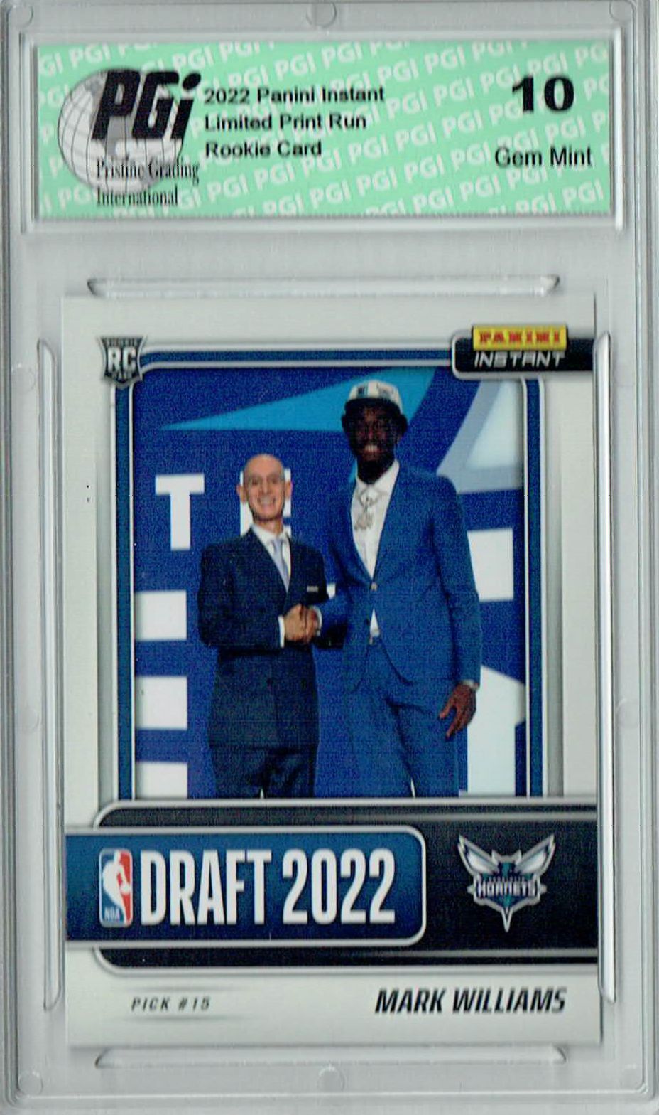 2022-23 Panini Instant - Draft Night 2022 #DN15 Mark Williams /617 (RC ...