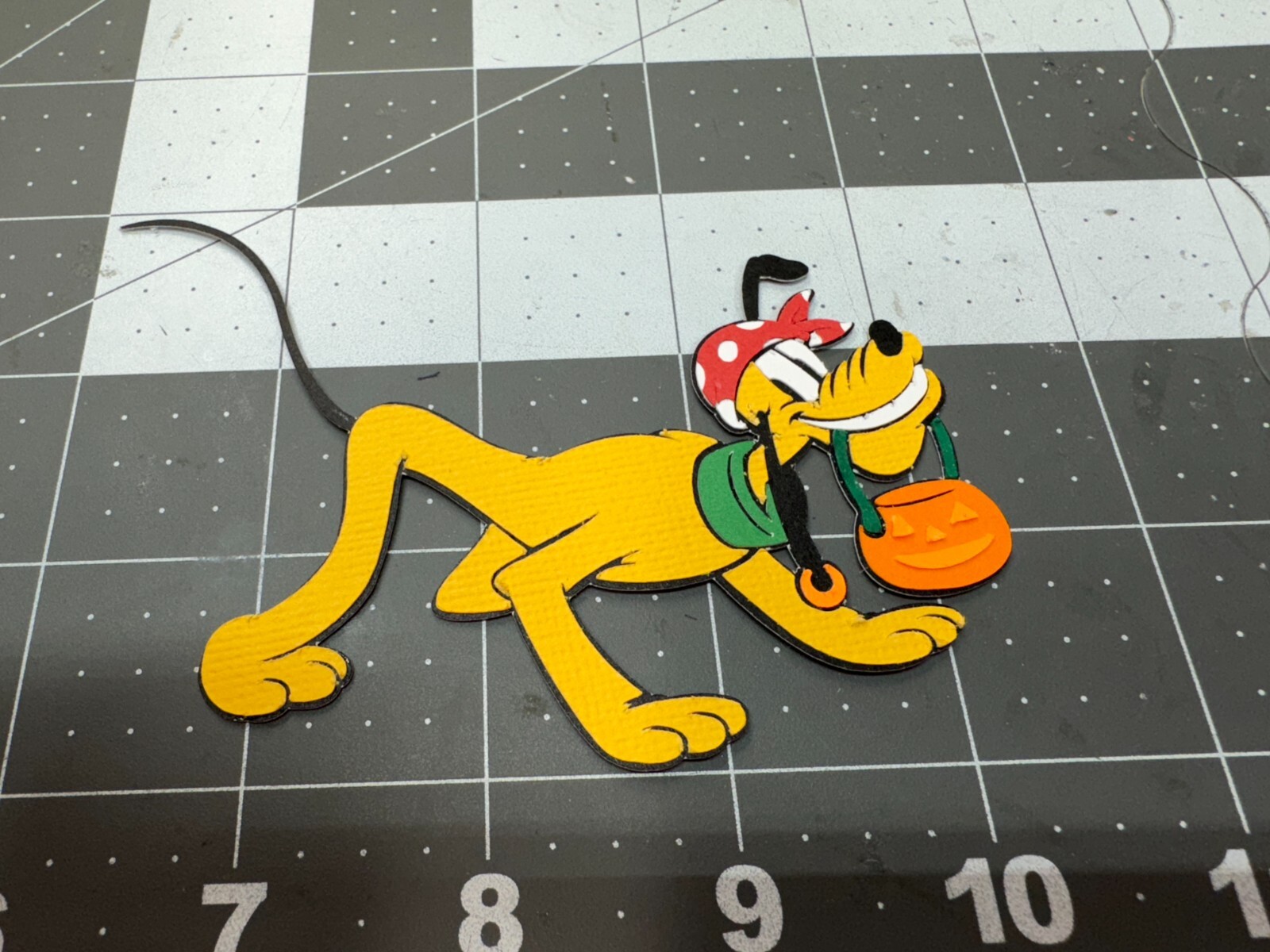Disney Pluto Pirate 3D handmade Die Cut piece. | eBay