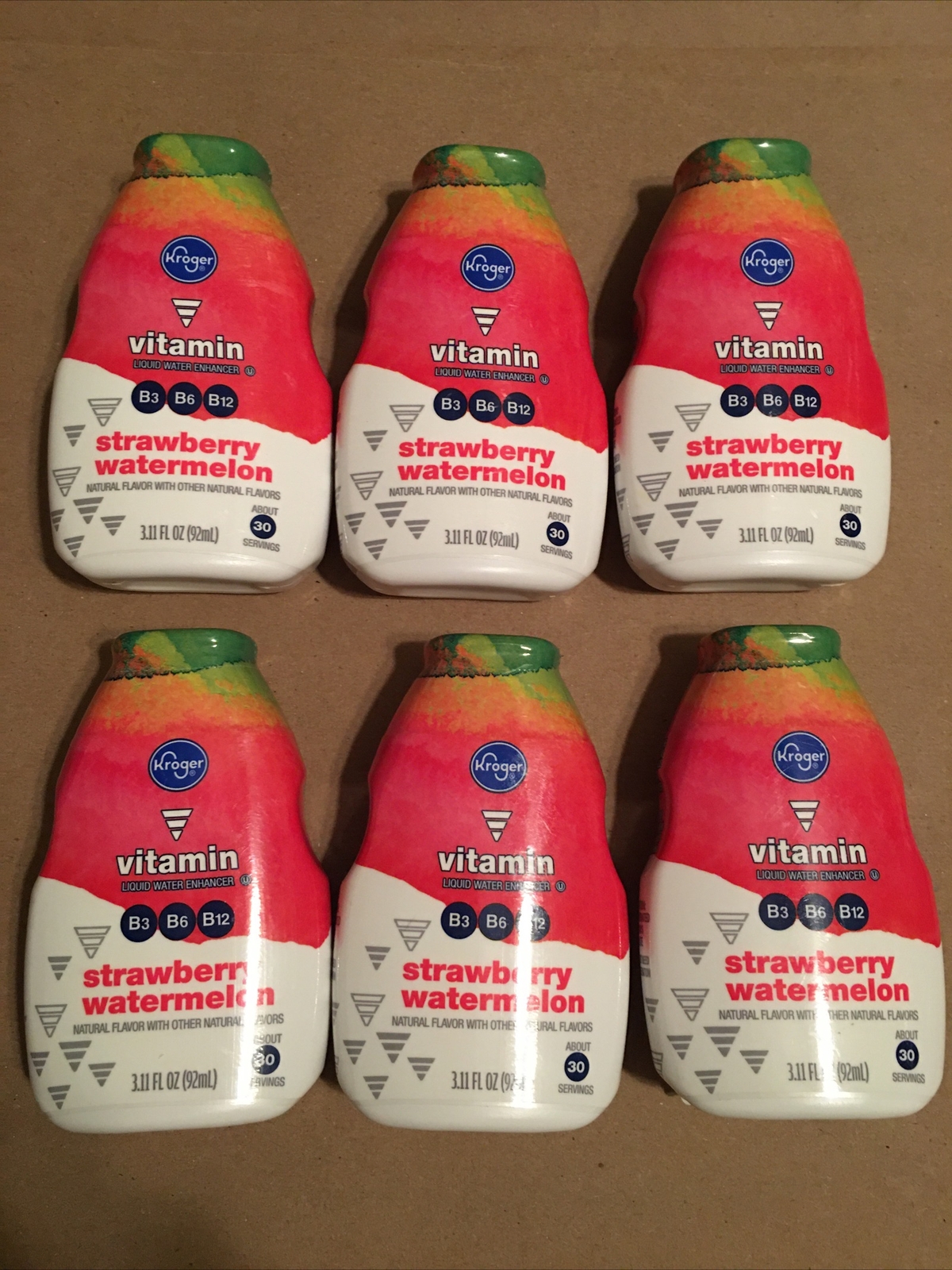6 bottles of vitanim B3 B6 B16 strawberry watermelon falvors drink | eBay