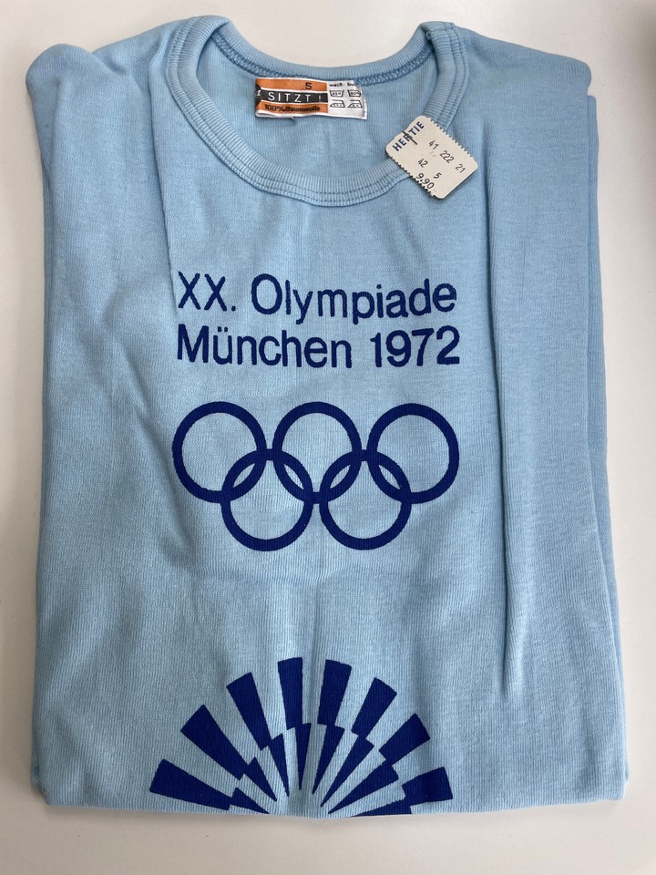 1970s 1972 Olympics Munich Rare T shirt Munchen XX Olympiade Deadstock ...