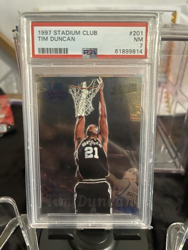 1997 Topps Stadium Club Tim Duncan Rookie Card #201 PSA 7 | eBay