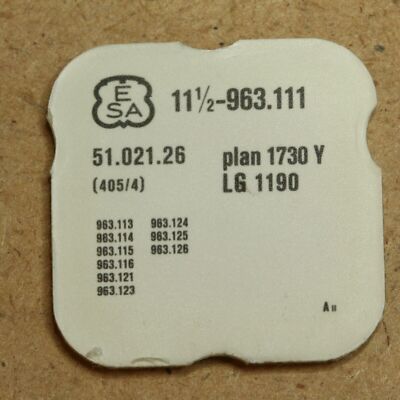 ESA/ ETA 963.111 PART 405 /4 Ref. 51.020.26, ETA 963.113 - 963.126 LG ...