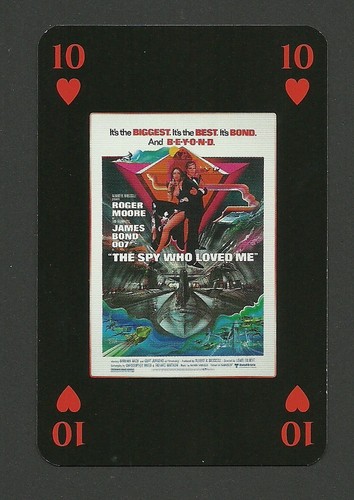 The Spy Who Loved Me Roger Moore Barbara Bach James Bond Single Playing ...