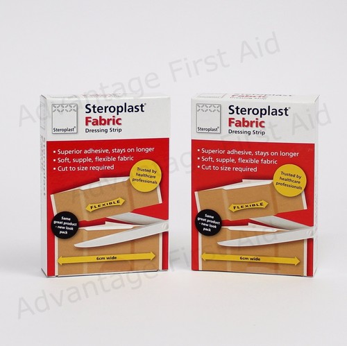 Fabric Dressing Strip On a Roll Cut to Size Plasters in Box. 6cm x 75cm ...