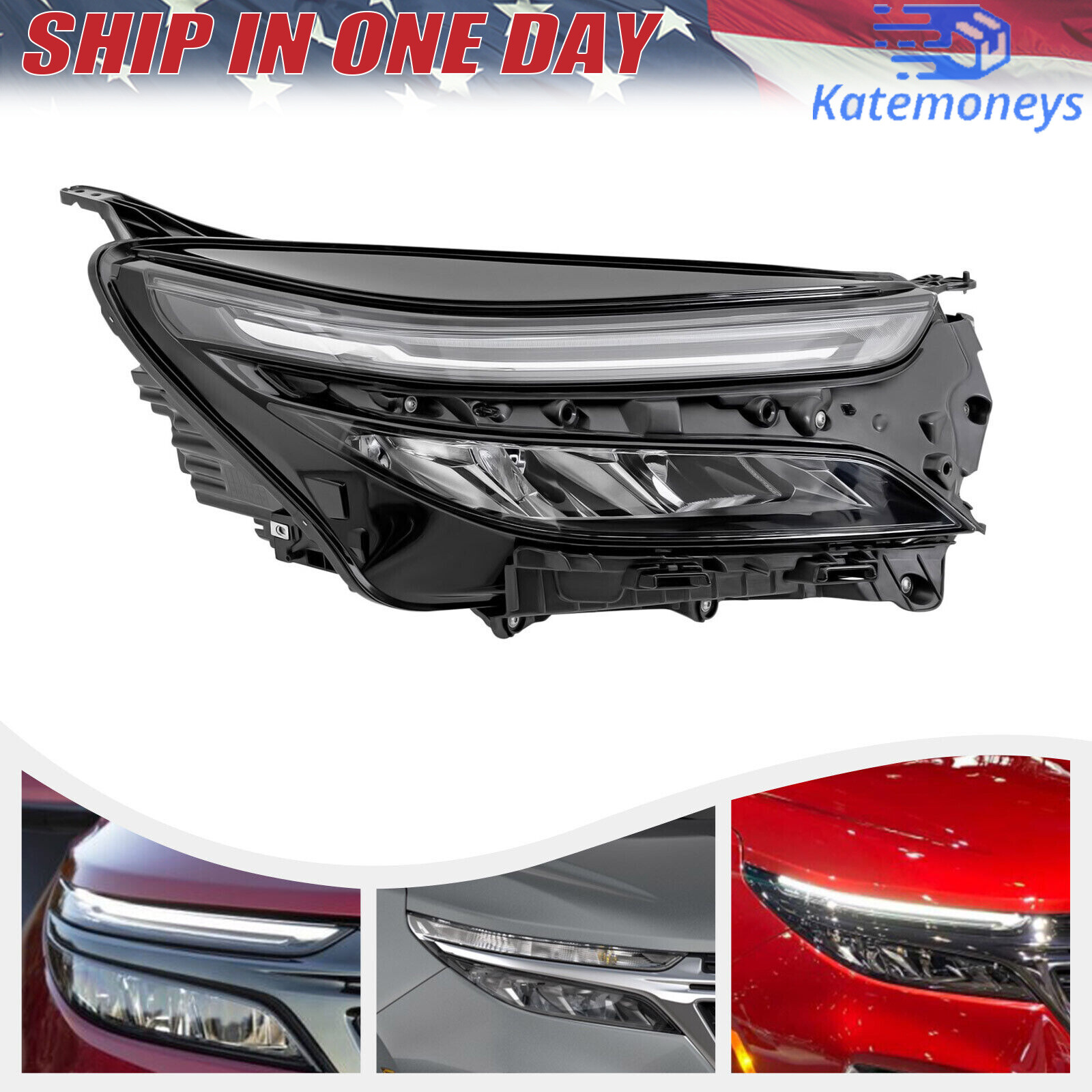 For 2022 2023 Chevy Equinox Full LED Headlight Assembly Right Passenger ...