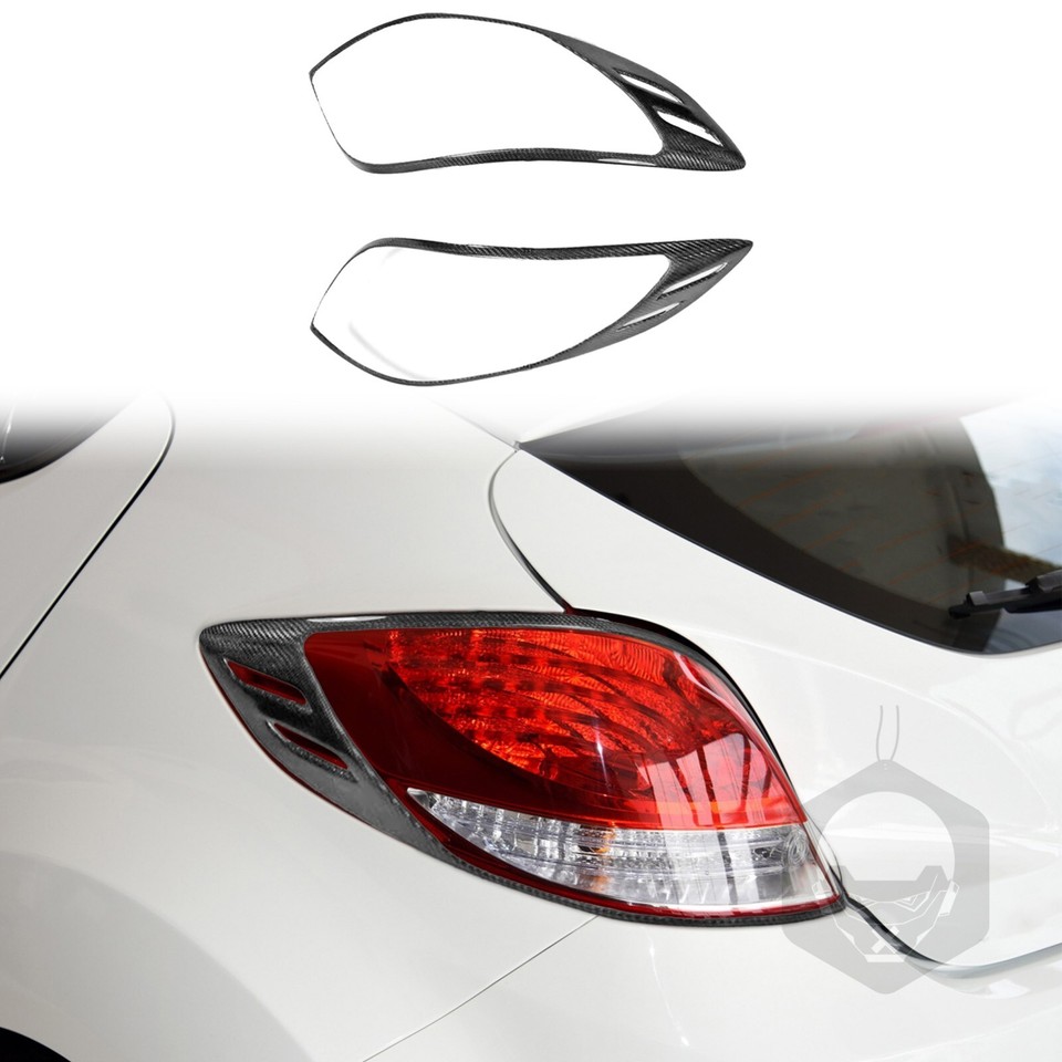 For Hyundai Veloster 2011-2017 Dry Carbon Fiber Rear Tail Light Lamp ...