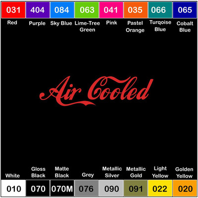 AIR COOLED Vinyl Decal Sticker Window Car Truck - 8 inch | eBay