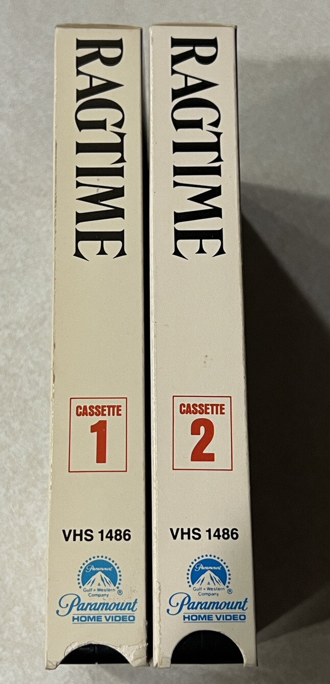 Ragtime (1981) VHS 2 Tape Early Release W/ 2 Separate Boxes -Tested ...