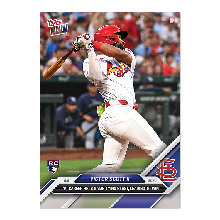 Victor Scott II - 2024 MLB TOPPS NOW Card 521 - 1st CAREER HR RC | eBay