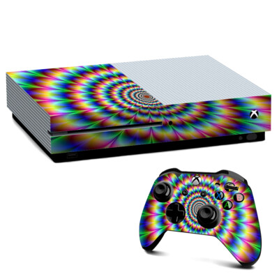 Xbox One S Console Skins Decal Wrap ONLY Trippy hologram dizzy | eBay