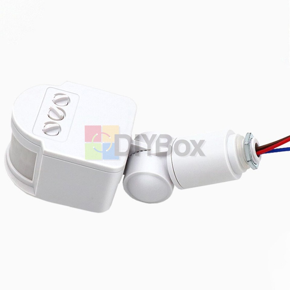 Outdoor LED Security PIR Infrared Motion Sensor Detector Switch Wall ...