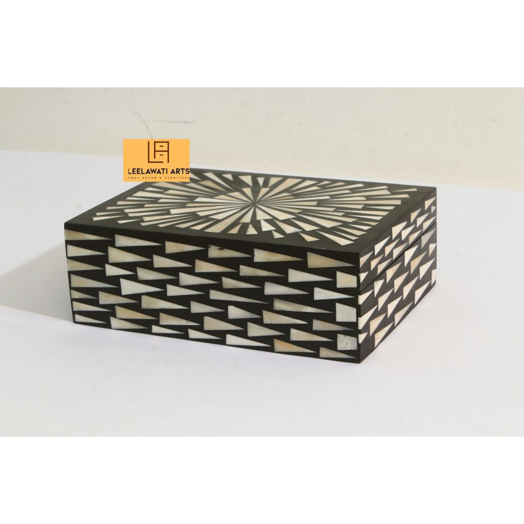 Home Décor Bone Inlay Box Decorative Jewelry Box Storage Box Gifts Box ...