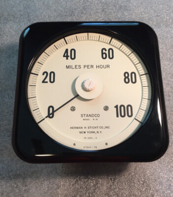 Train Engine Speedometer - STANDCO - Model R-8 - Locomotive - Railroad ...