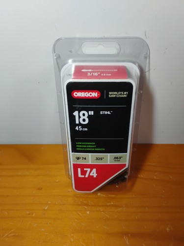 Oregon Chainsaw Chain Replacement Metal 74-Drive Links .325" Pitch .063 ...