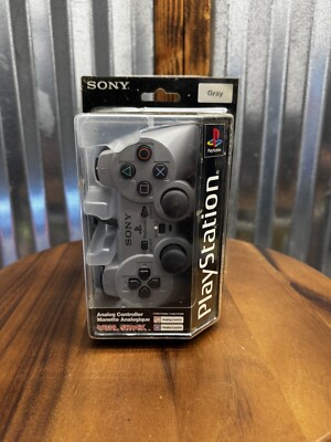 Official Sony PlayStation 1 PS1 Dual Shock Analog Gray OEM Controller ...