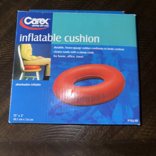 CAREX Seat Cushion Inflatable RUBBER Seat (GREAT FOR BACK PAIN ...