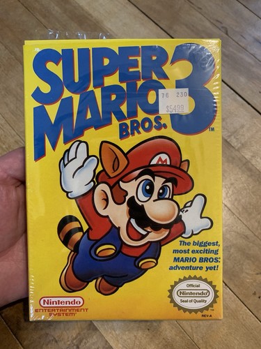 Nice! Super Mario Bros. 3 Box Only For CIB Nintendo NES, 1990) Cgc Wata ...