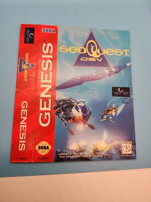 SeaQuest DSV Sega Genesis Cardboard Box only No game | eBay