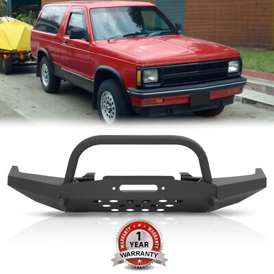 For Chevy S10 Blazer 1994-2004 Modular Front Winch Bumper with Bull Bar ...