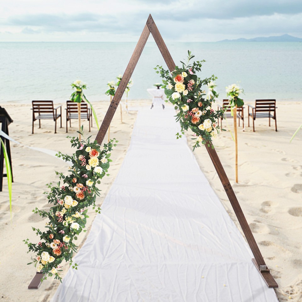 Wedding Arch Triangle Balloon Arch Stand Wood Backdrop Stand Party ...