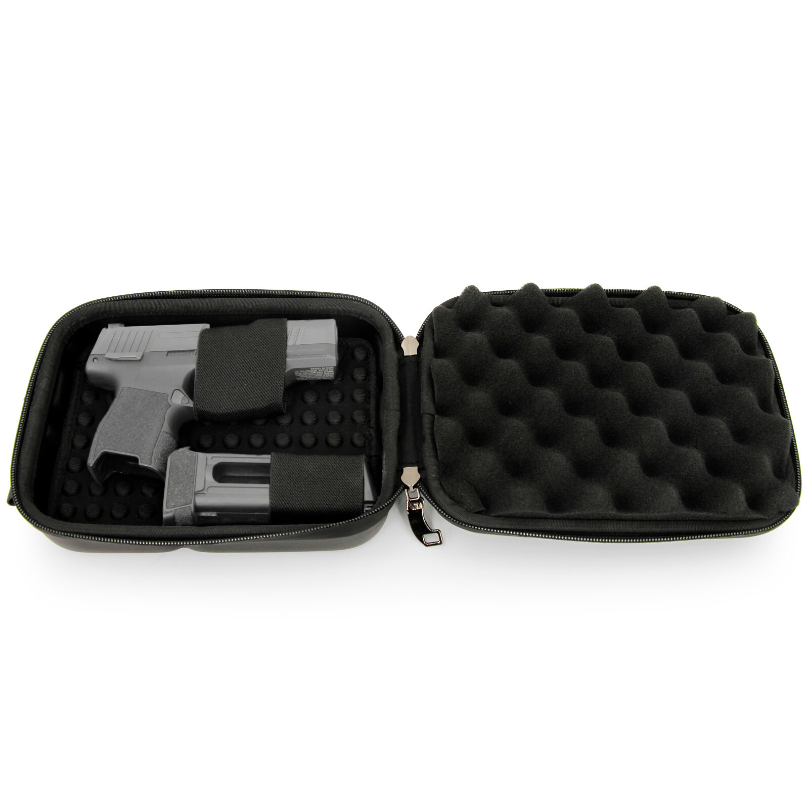 CM Locking Gun Case Fits 9mm Pistols with Extra Mag , Lock Zipper and ...
