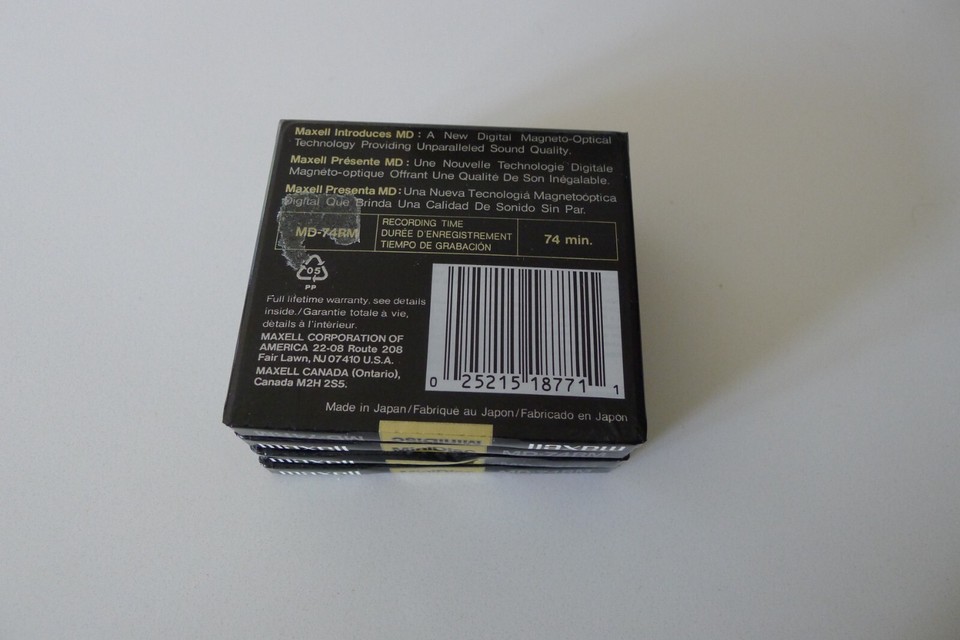 MAXELL MD-74RM MINIDISC | eBay