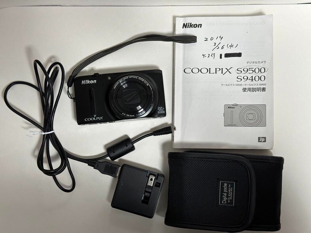 Nikon COOLPIX S9500 digital camera black JAPAN | eBay Nikon COOLPIX S9500 digital camera black JAPAN | eBay