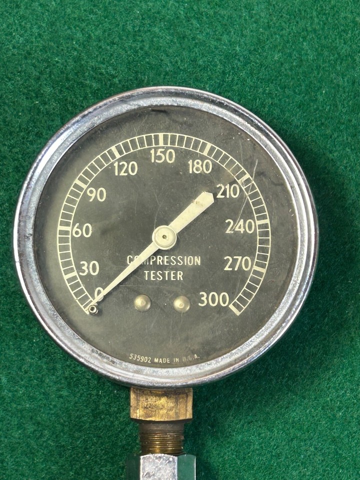 Vintage Hand Held Compression Tester Gauge 300 PSI USA 535902 | eBay